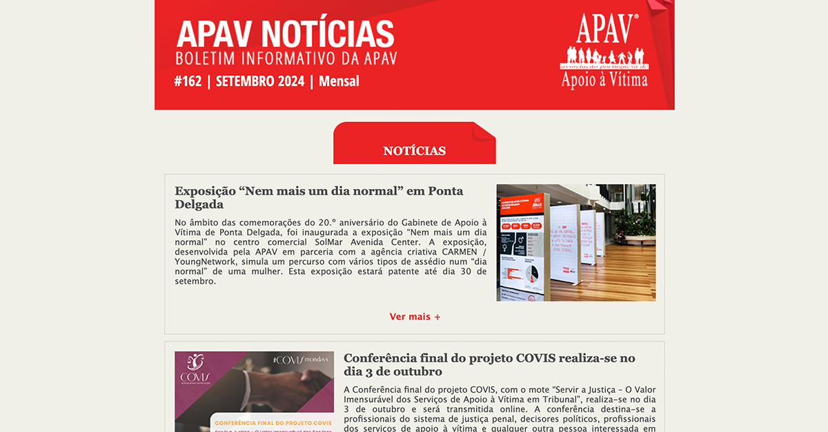 APAV Notícias #163 | outubro 2024 – APAV